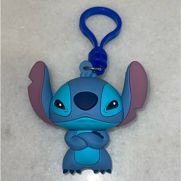 Disney | Accessories | Disney Pixar Keychain Attitude Stitch Figural ...